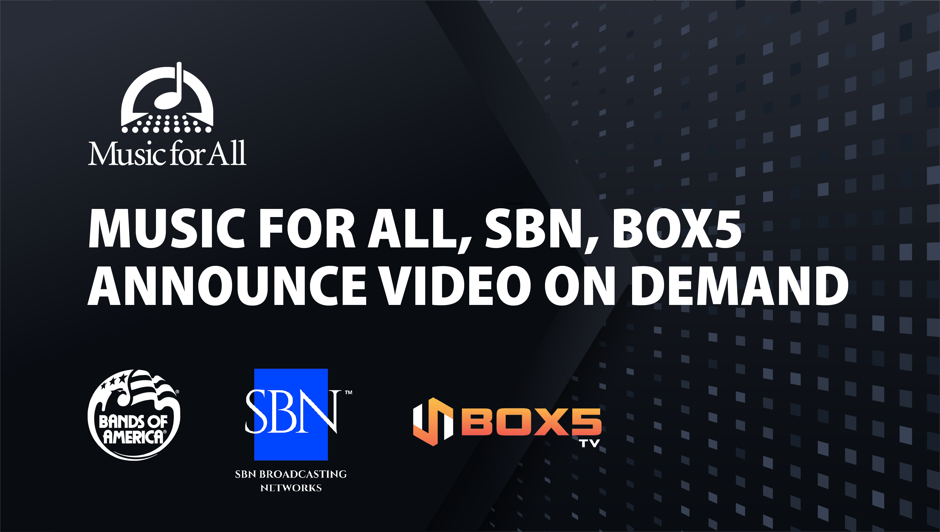 BOA Performances Now Available as Video On Demand - Music for All, Inc.